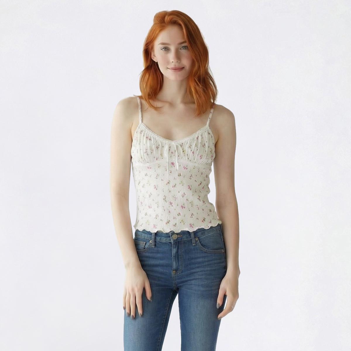 Click here for Juniors Madden Girl Ruched Flare Cami Tank Top prices